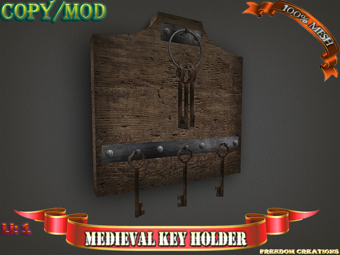 Second Life Marketplace - Medieval key holder-Freedom creations